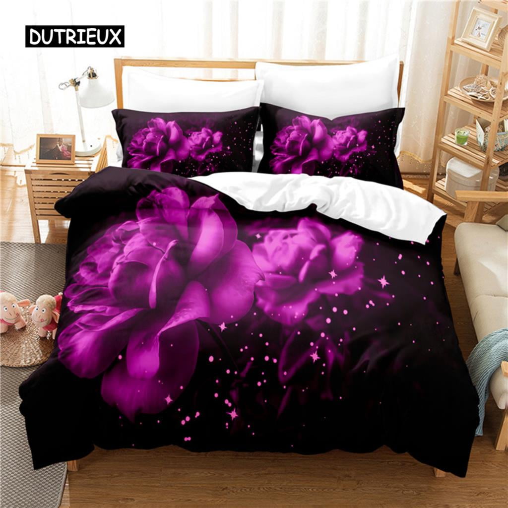 Blue Flower Bedding Set Duvet Cover Set 3d Bedding Digital Printing Bed ...