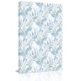 Blue Flower Canvas Wall Art for Living Room, Summer Country Blue ...