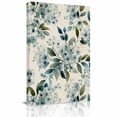 Blue Flower Canvas Wall Art for Living Room, Watercolor Spring Blue ...