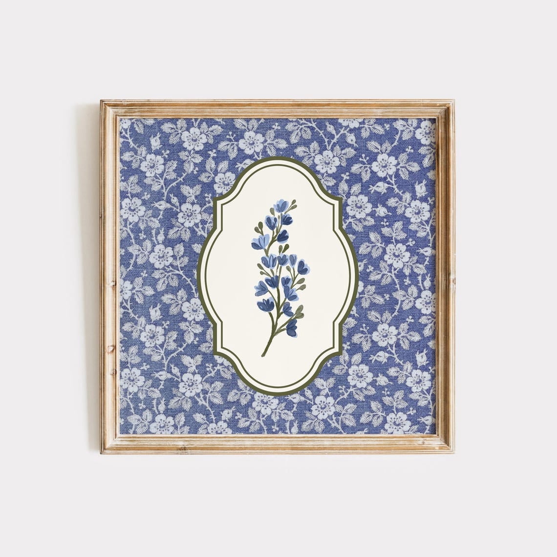 Blue Flower Cottagecore Trendy Apartment Wall Art Poster, Poster Home ...
