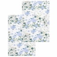 Blue Flower Kitchen Dish Towels for Drying Dishes Set of 2, Sage Green ...