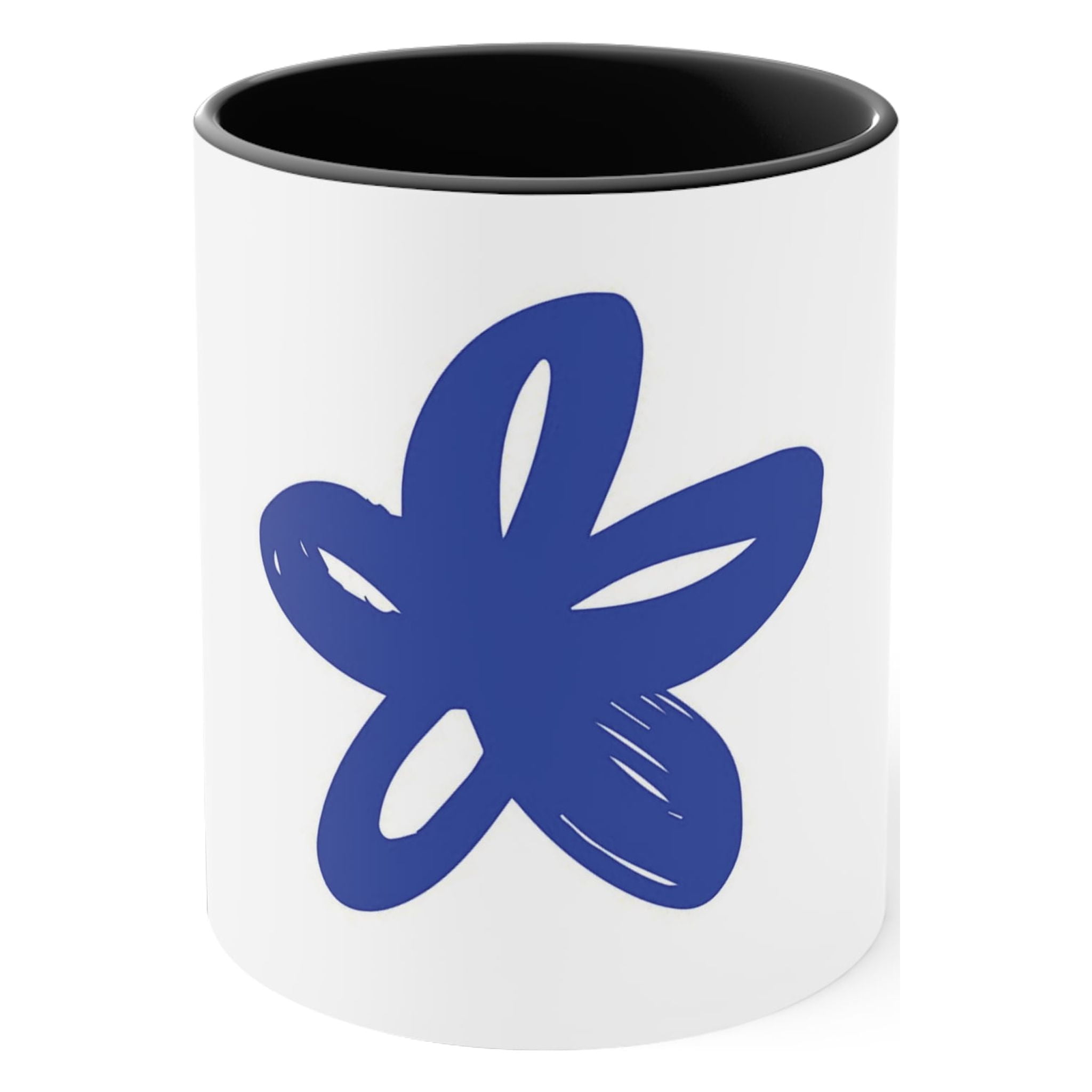 Blue Flower Minimalist Coffee Mug, 11oz - Walmart.com