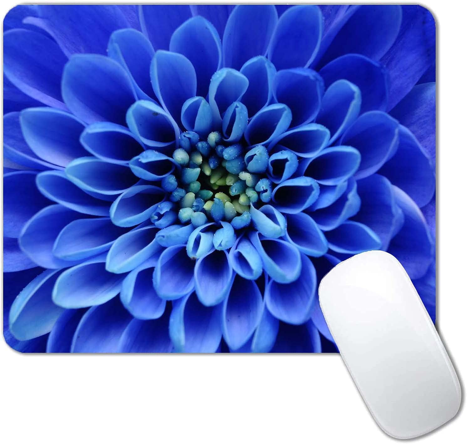 Blue Flower Mouse Pad,Cute Floral Mouse pad,Custom Small Mouse Pads ...
