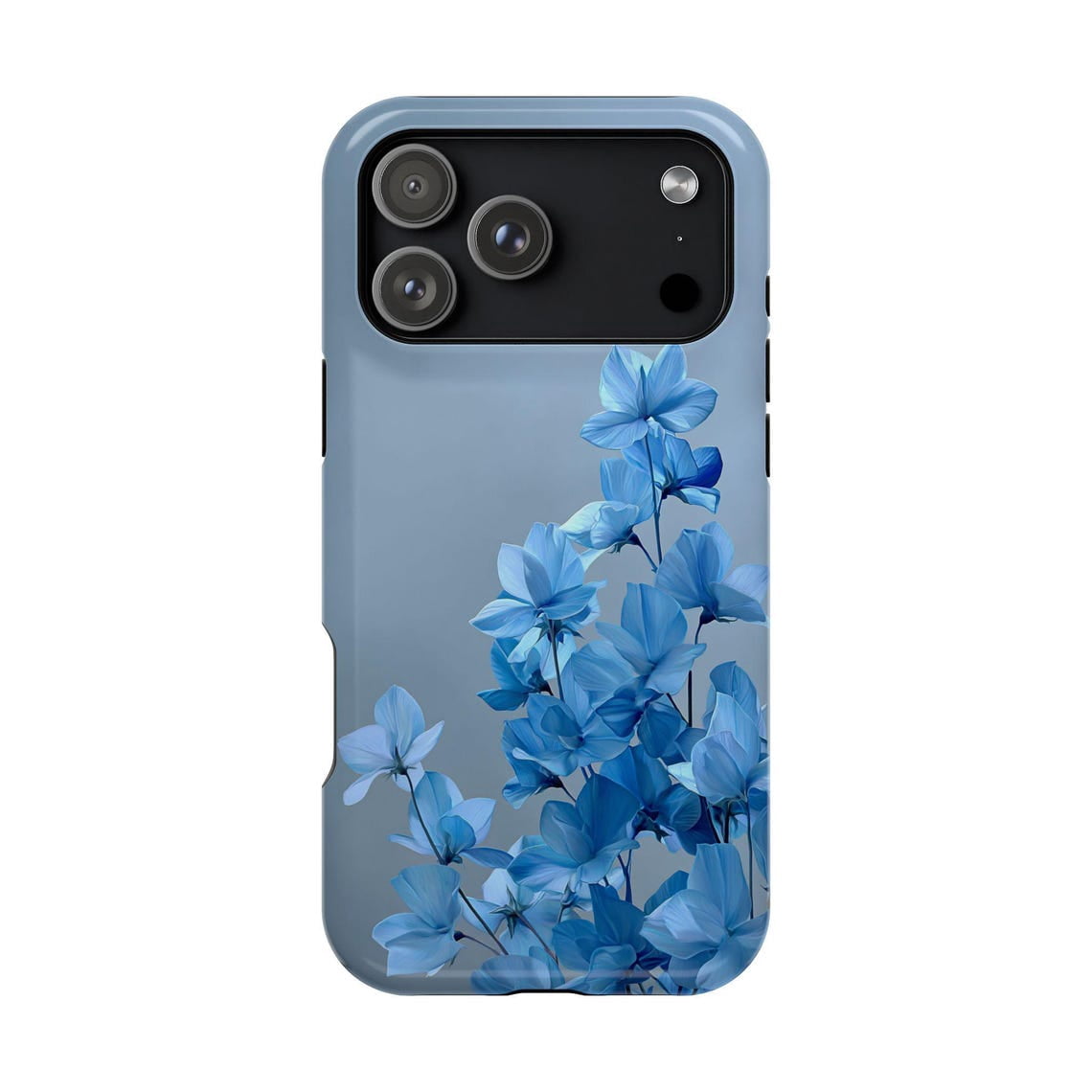 Blue Flower Peaceful Serenity Ethereal Indigo Pastel Garden Meadow Case ...