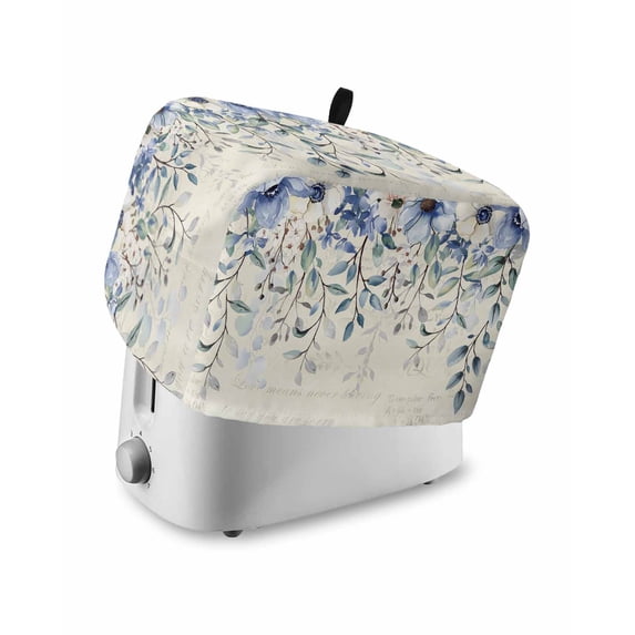 Blue Flower Small Toaster Cover 2 Slice, Kitchen Appliance Covers ...