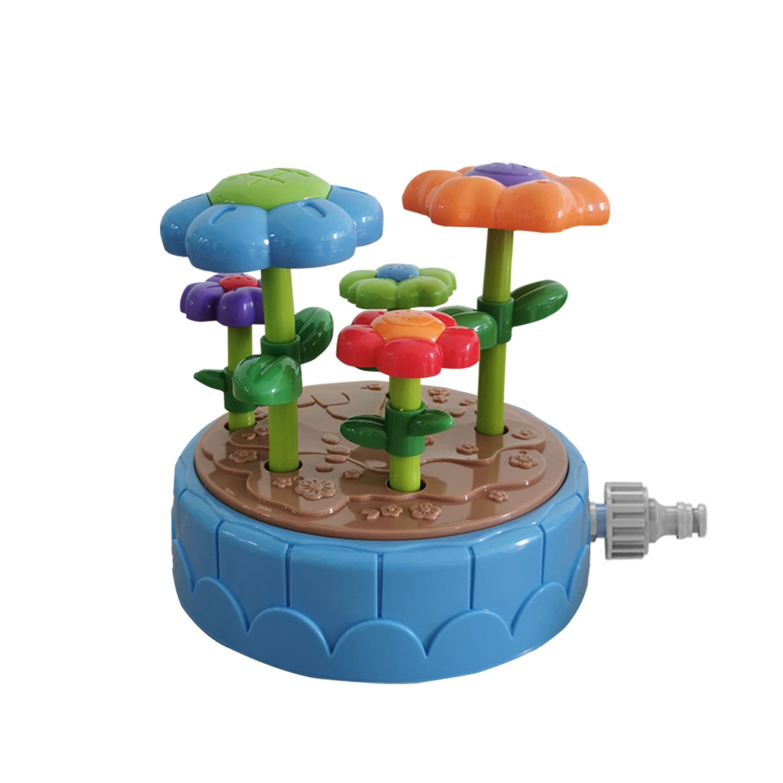 Blue Flower Sprinkler Water Toy - Random Color Lawn Sprayer for Kids ...