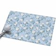Blue Flowers Entryway Rug 2x3ft Washable Non Slip Bathroom Rug Low Pile ...