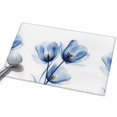 Blue Flowers Entryway Rug 2x3ft Washable Non Slip Bathroom Rug Low Pile ...