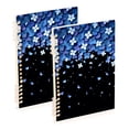 Blue Flowers Falling Notebook Detachable Coil Notebook Diary Plan Book ...