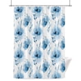 Blue Flowers Shower Curtains for Bathroom, Spring Summer Watercolor ...