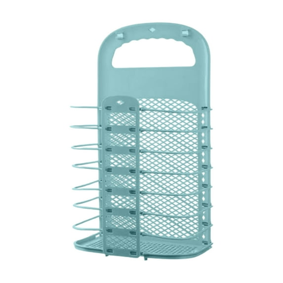Blue Foldable Wall Mounted Storage Basket With Breathable Design ...