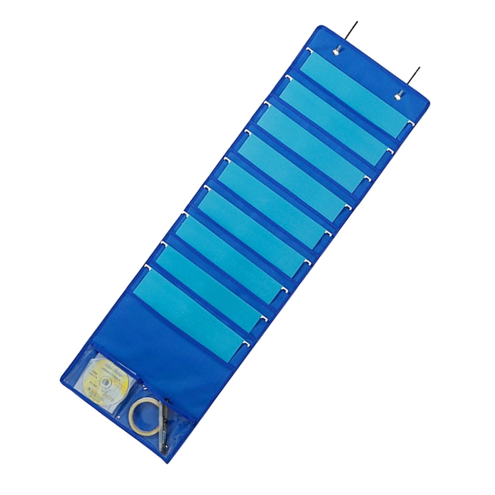 Blue Folder Wall File Holders Document Organizer Hanging Stainless ...