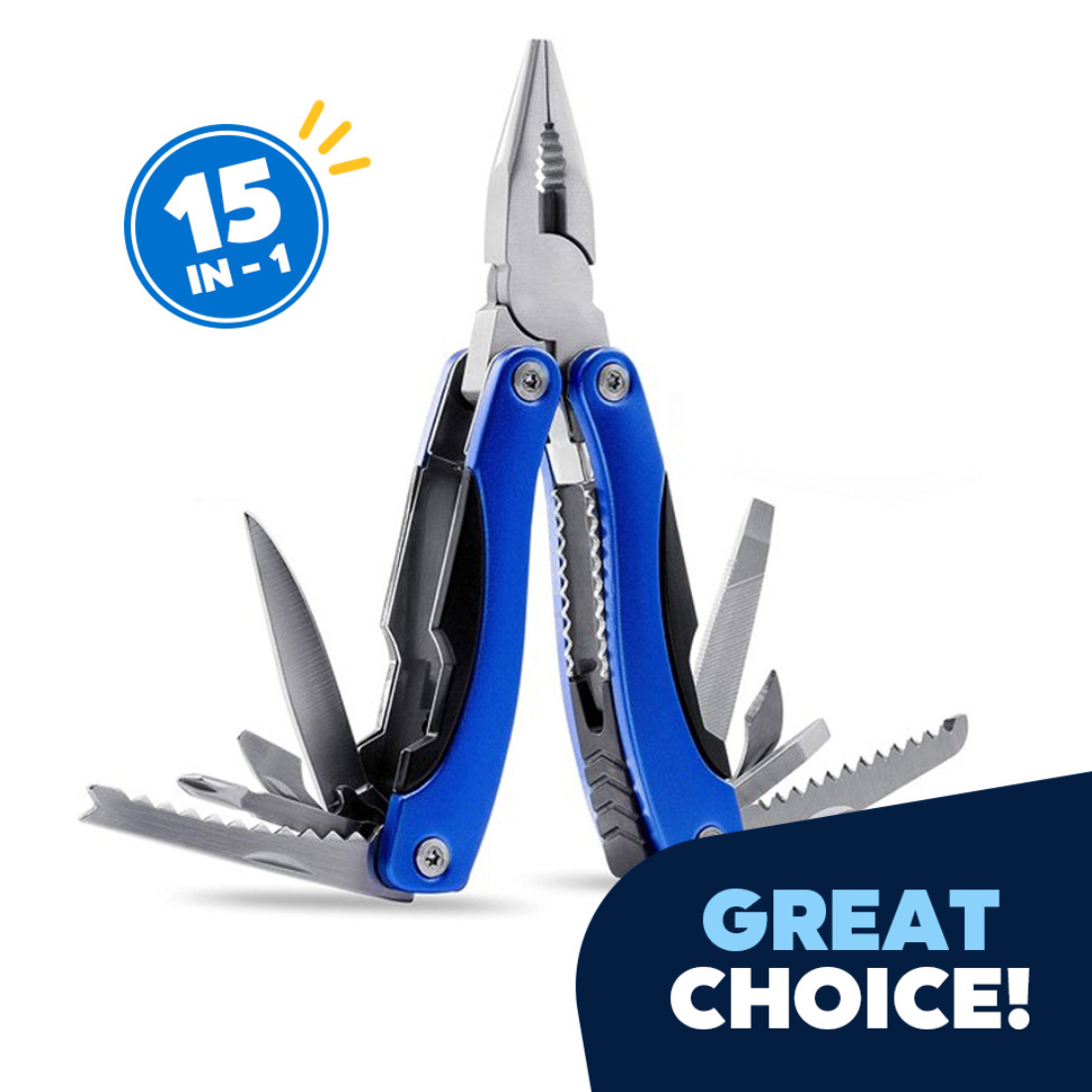 Multitool Pliers, 9-in-1 Pocket Multitool Multi-Purpose Folding Pliers ...