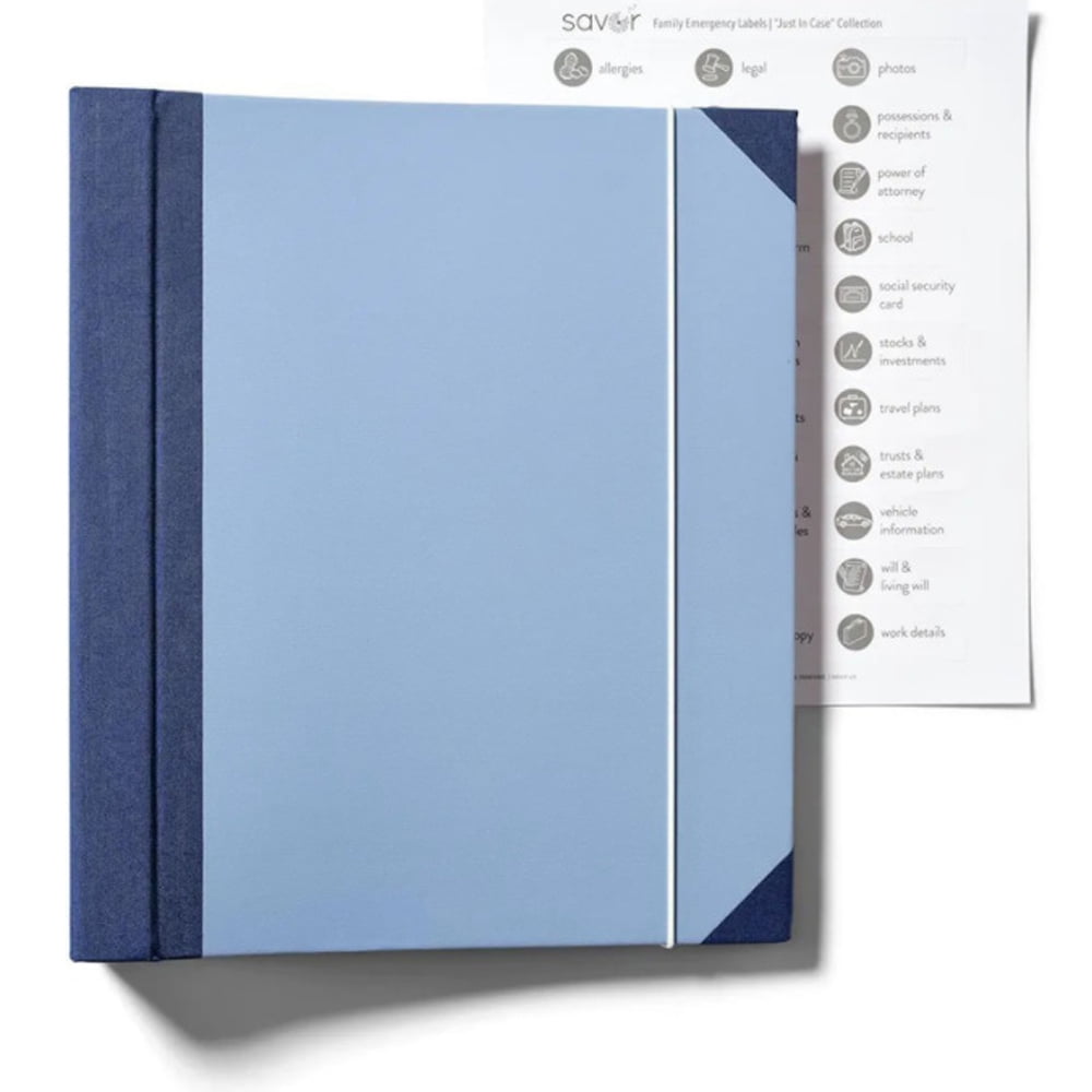 Blue Folio Folders with Pockets - Accordion File Organizer for Paper ...