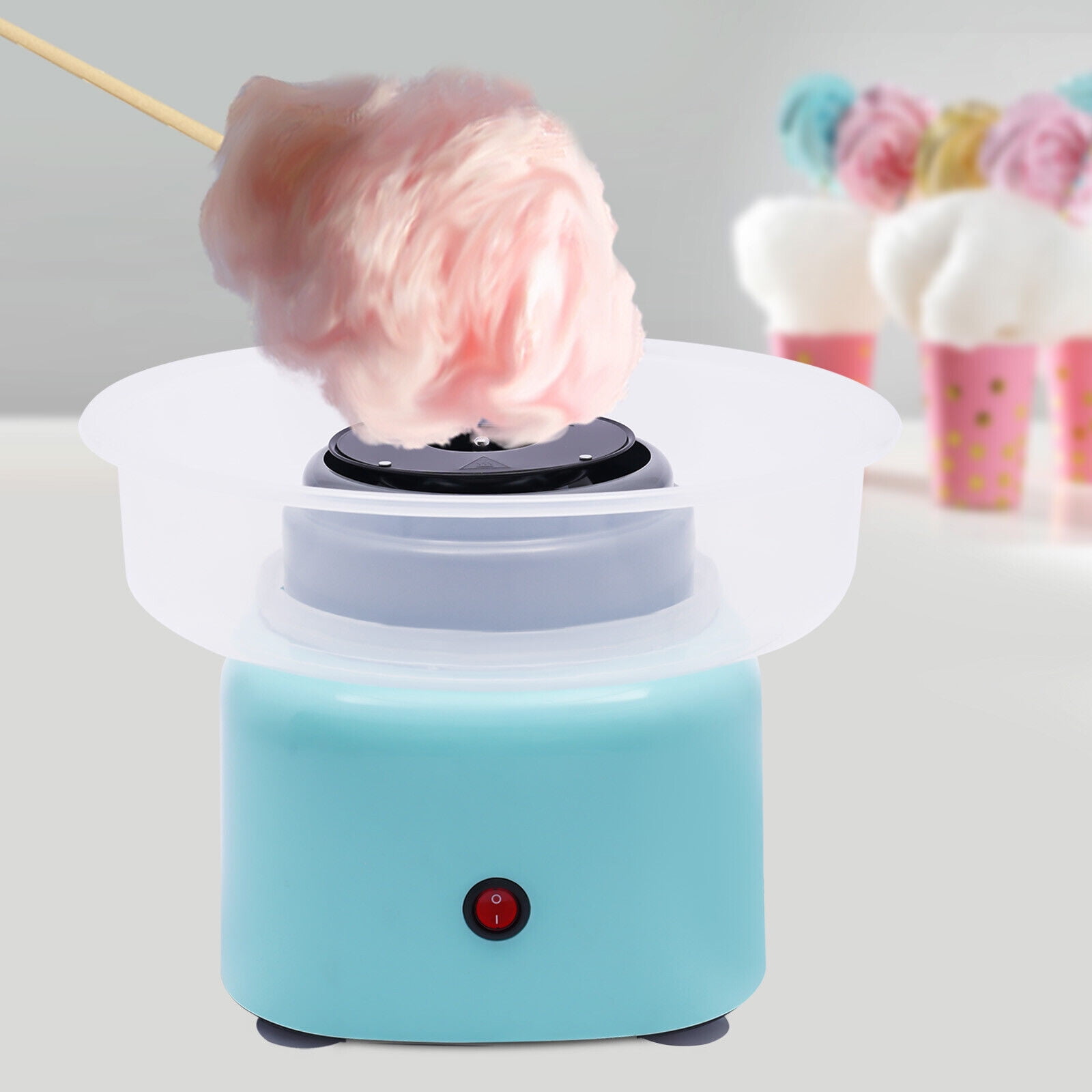 Blue Food Grade PP Electric Candy Floss Making Machine Cotton Sugar ...