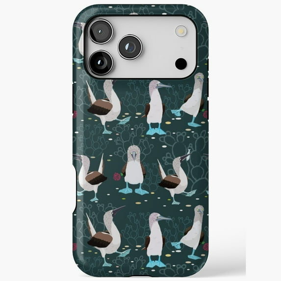 Blue Footed Booby Birds Pattern Exotic Wildlife Design iPhone Case 17 ...