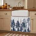 Blue Forests Tree Cabinet Curtains 27.6"W x 35.4"L, Pine Maple Trees ...