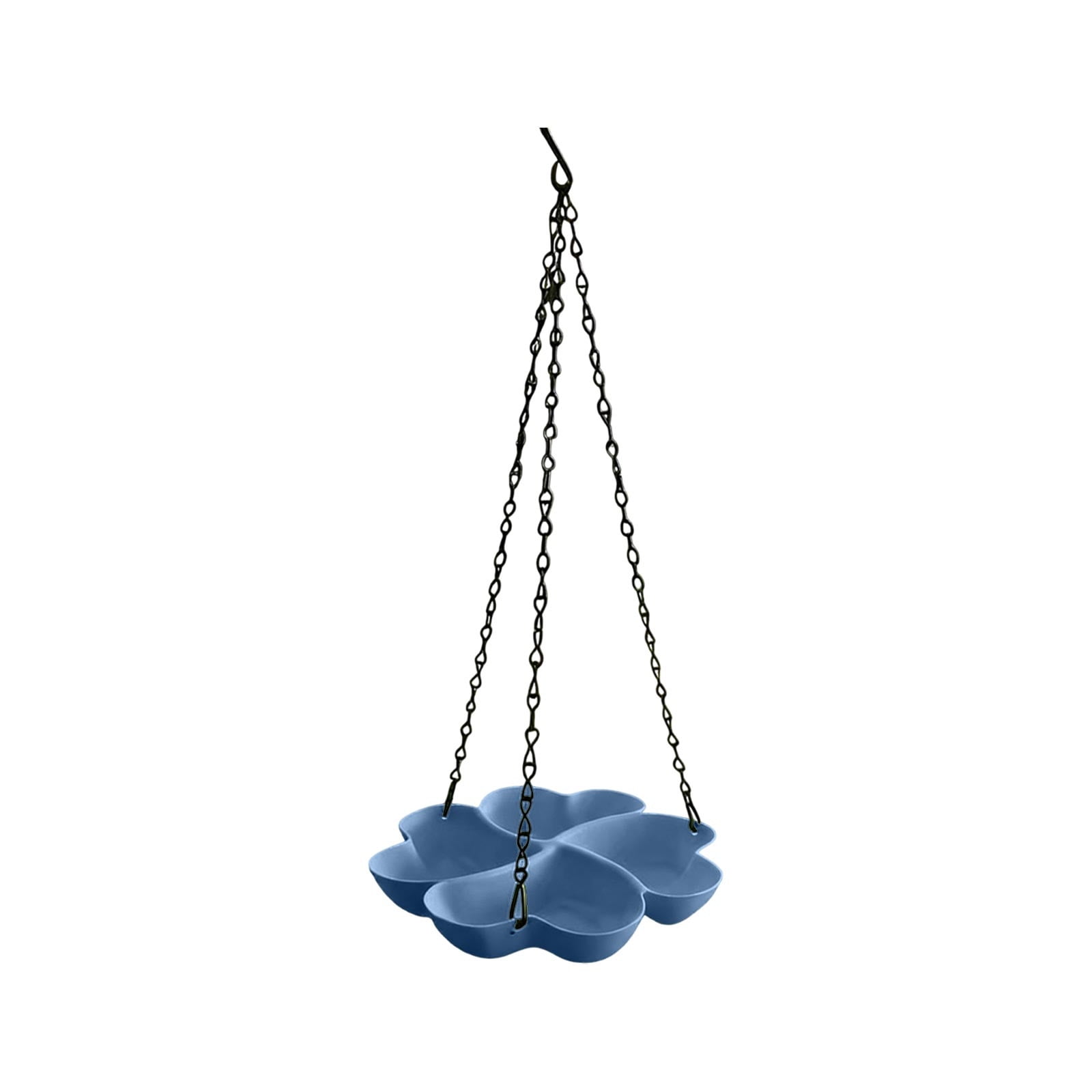 Blue Four Leaf Clover Shaped Bird Feeder With Dual Compartments ...