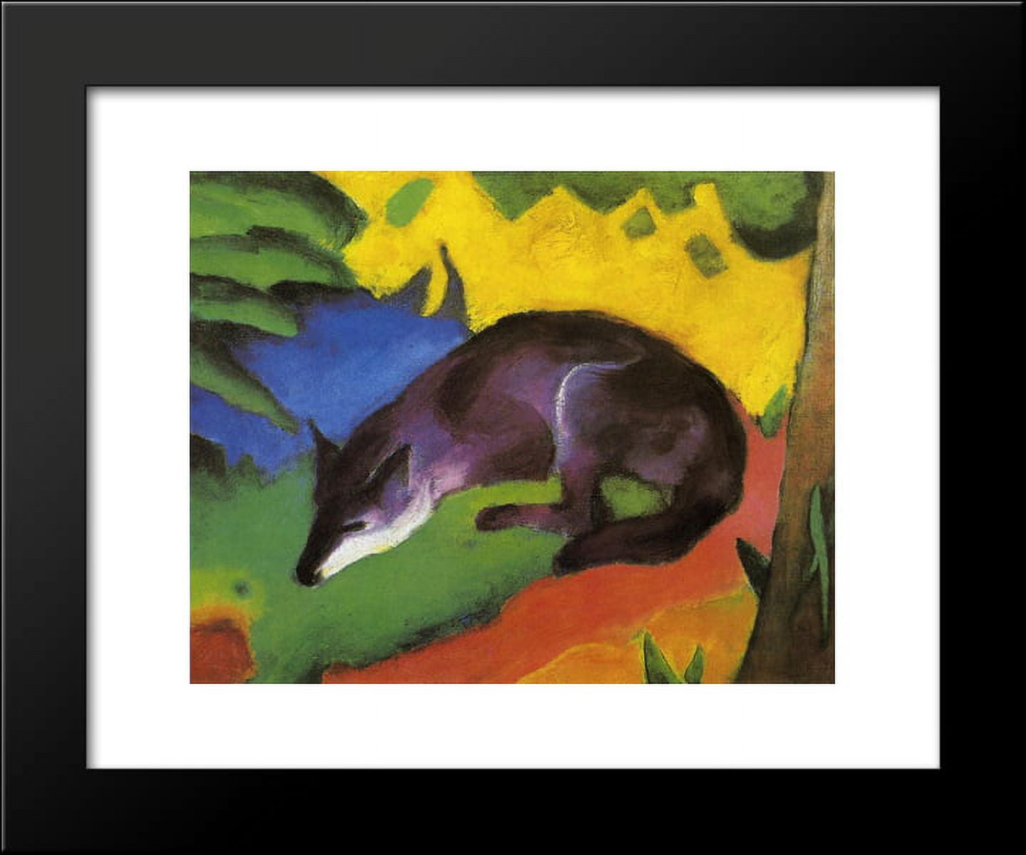 Blue Fox 20x24 Framed Art Print by Marc, Franz - Walmart.com