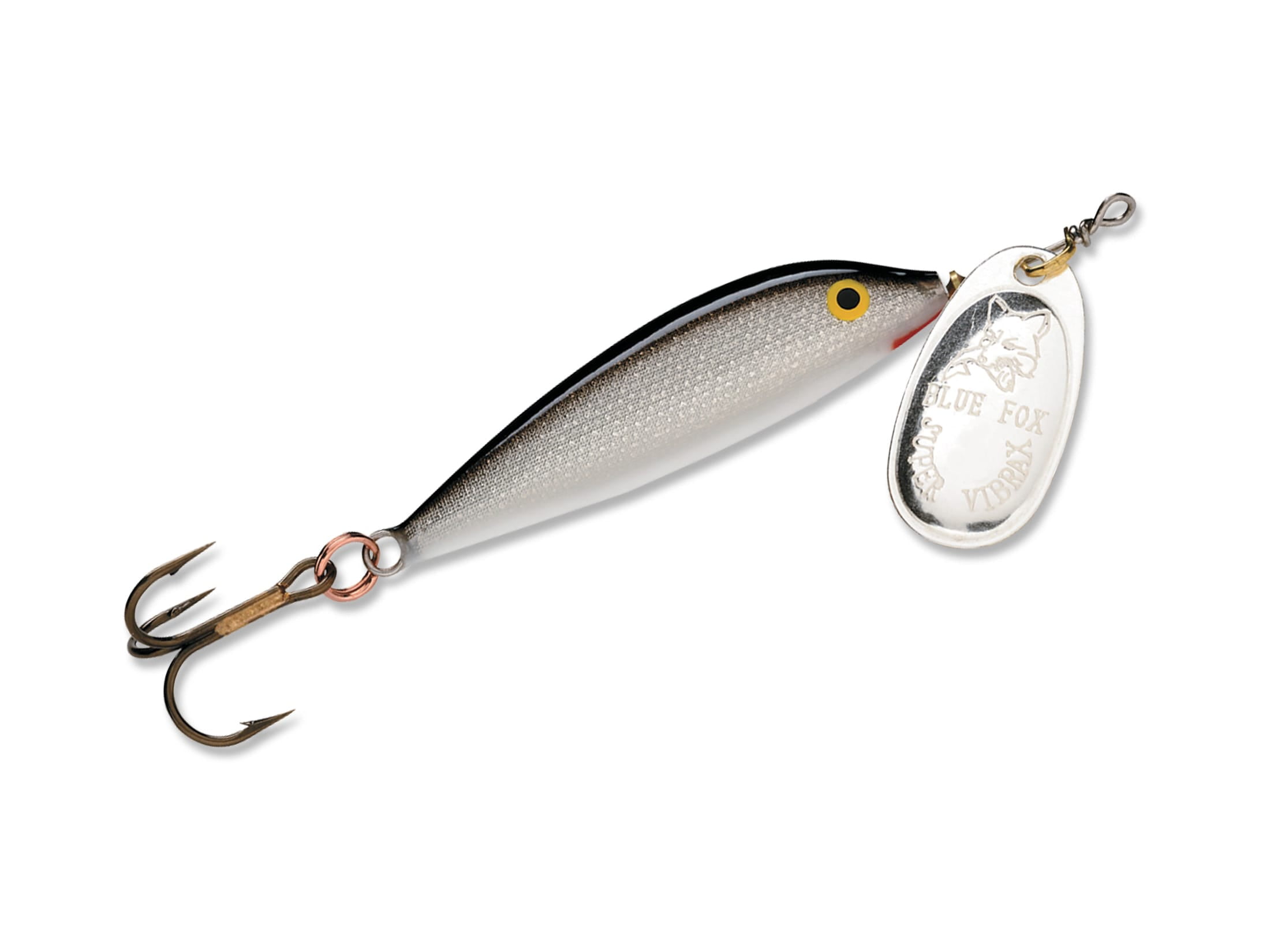 Blue Fox Vibrax Minnow Spin Inline Spinner Plated Silver - Walmart.com