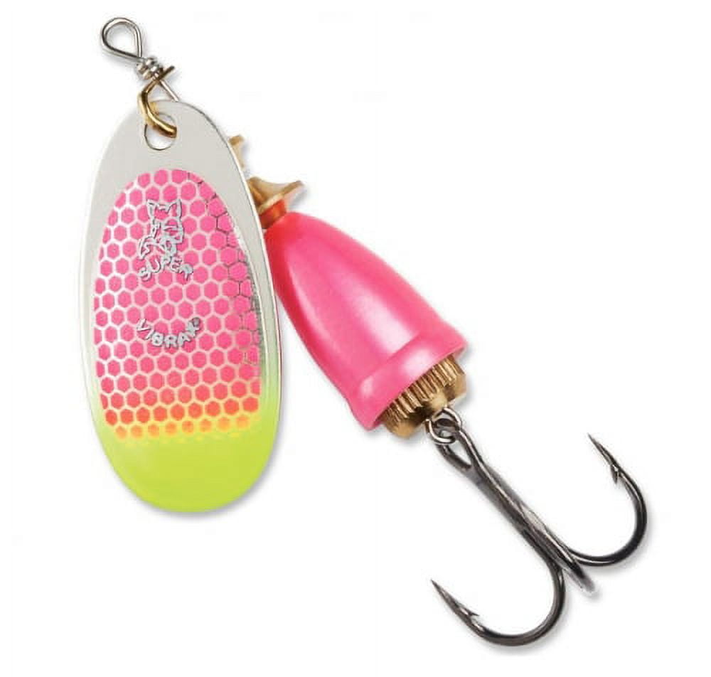 Blue Fox Classic Vibrax 00 7/64 Pink Scale/ Chartreuse Tip UV - Walmart.com
