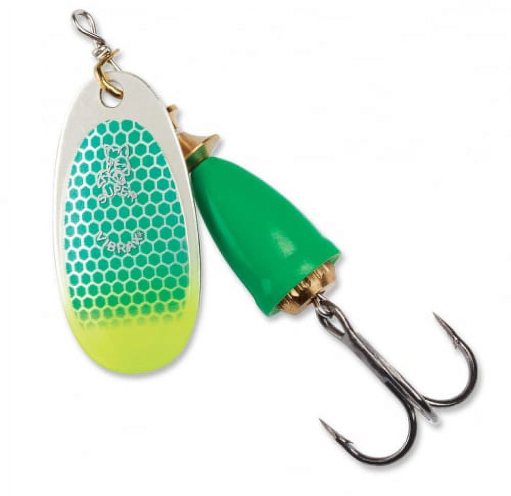 Blue Fox Classic Vibrax 01 1/8 Green Scale/ Chartreuse Tip UV - Walmart.com