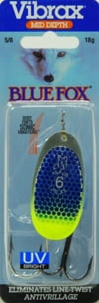 Blue Fox Classic Vibrax 06 Tackle, Pink Scale Chartreuse Tip UV, 5/8 ...