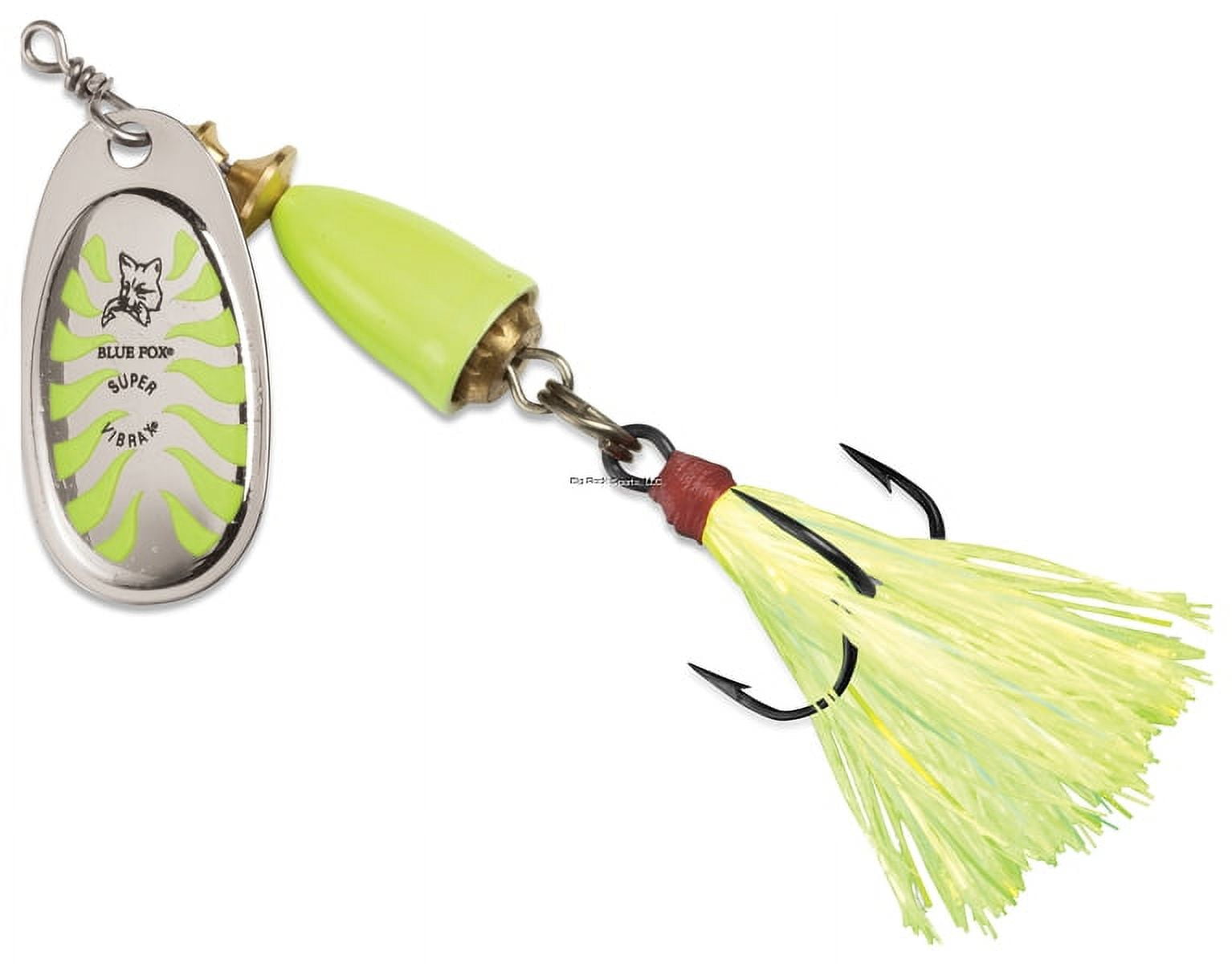 Blue Fox Classic Vibrax Glow Spinner, 3 3/4", 5/8oz, Glow Chartreuse ...