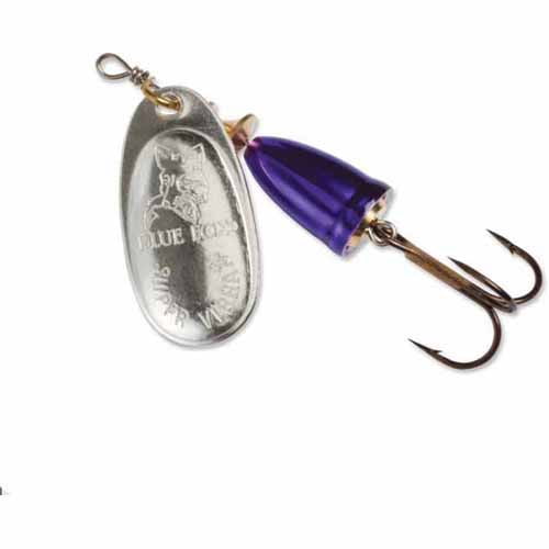 Blue Fox Classic Vibrax Size 2 Inline Spinner 3/16 oz Silver/Purple ...