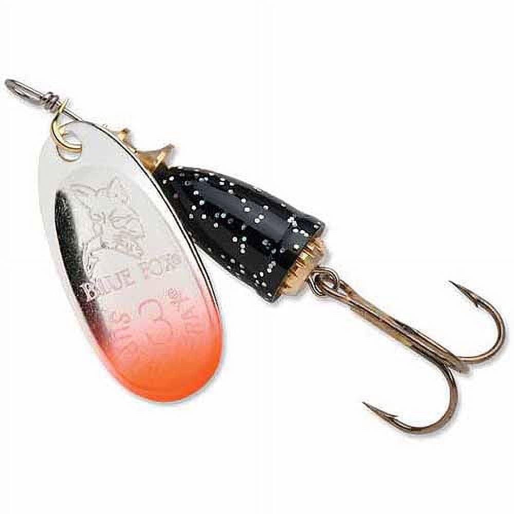 Blue Fox Classic Vibrax Spinner, 7/16-Ounce, Red Tipped/Silver Flake ...