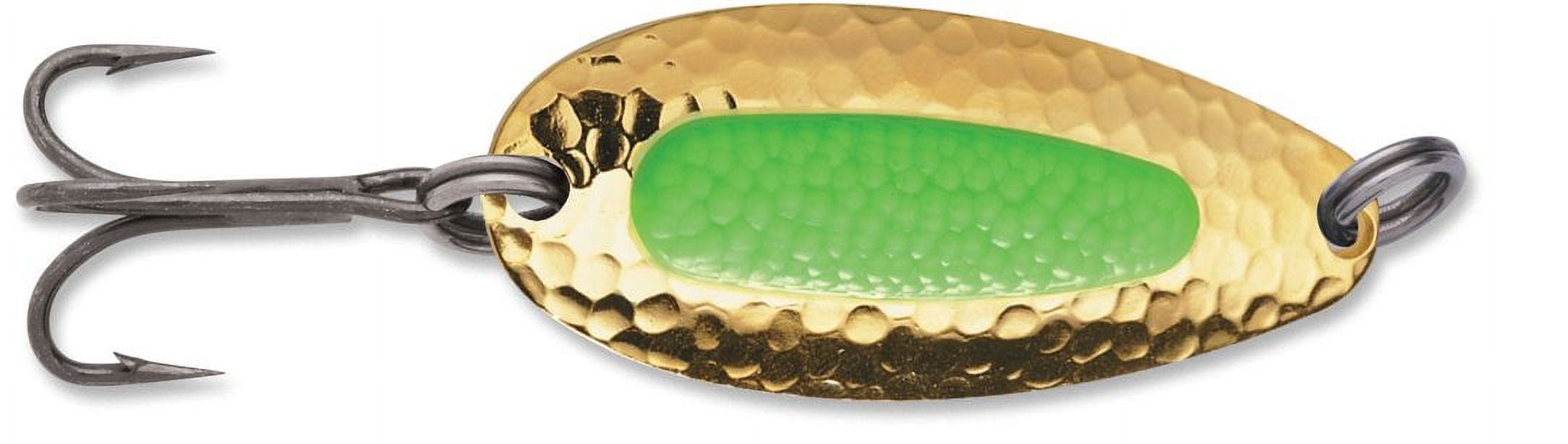 Blue Fox Pixee Spoon Size 1/4 oz Gold Plated Green Insert - Walmart.com