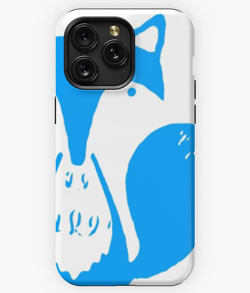 Blue Fox Wild Animal Nature Design G7619 Phone Case for iPhone17 16 15 ...