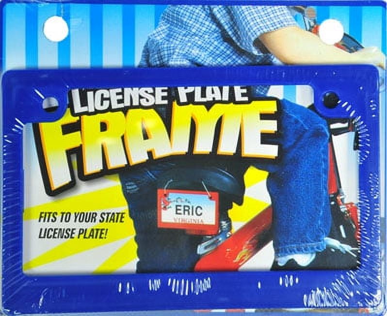 Brand Blue Frame Bicycle License Holder Mini Bike Plate Accessory ...