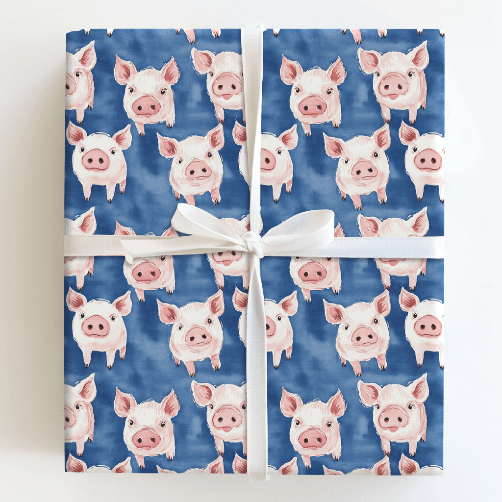 Blue Fresh - Christmas Wrapping Paper Roll - Gift Wrap for Holidays ...