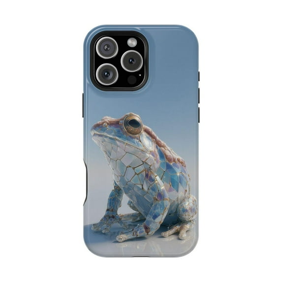 Blue Frog Sapphire Mosaic Artistic Colorful Animal Art Phone Case with ...