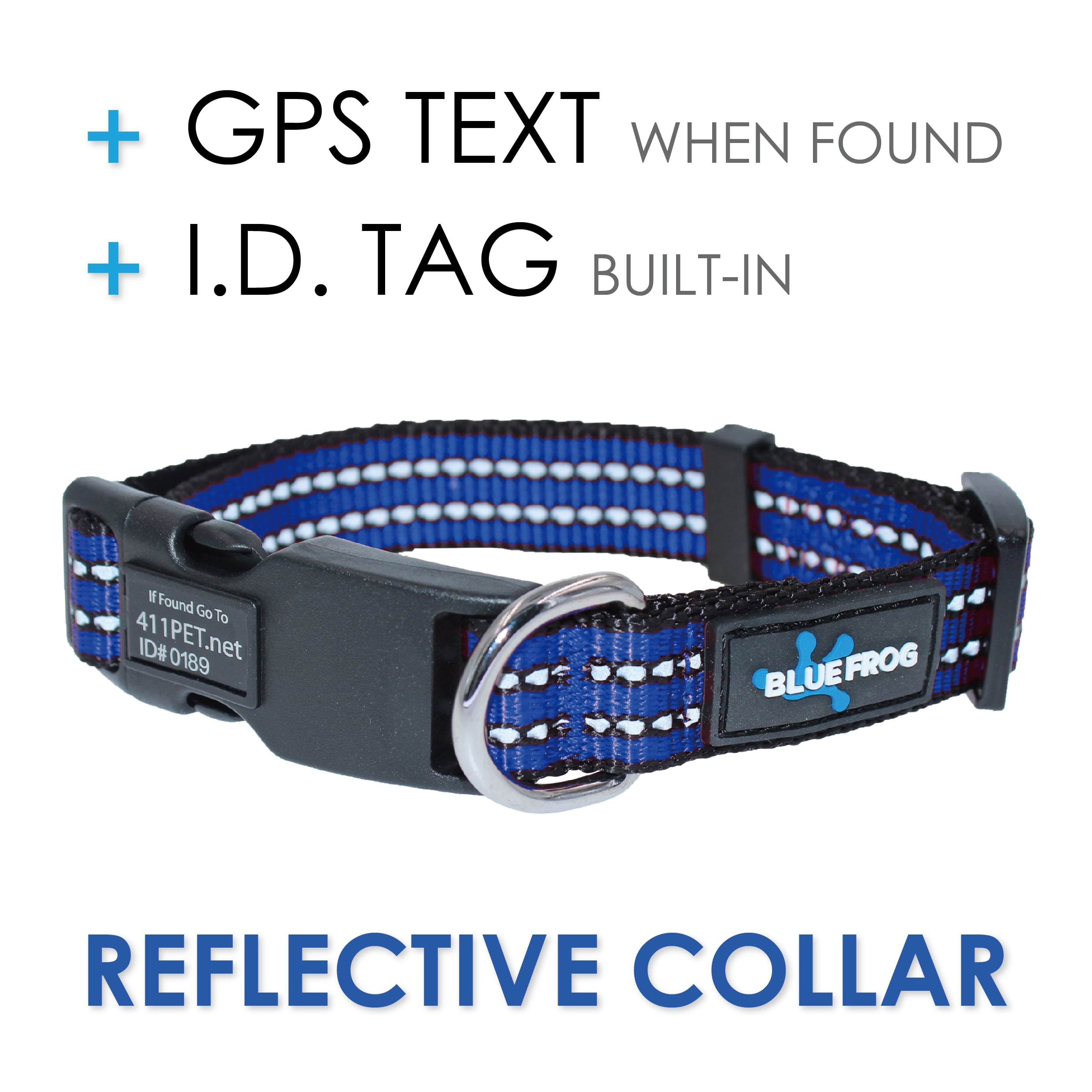 Blue Frog Track N Guard Protective GPS Tracking Dog Collar, Blue, Large ...