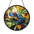Blue Frog Tropical Stained Glass Suncatcher – Vibrant Window Hanging ...