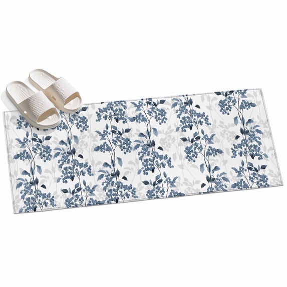Blue Fruit Hallway Runner Rug 2x6 Washable Non Slip Kitchen Runner Rug ...