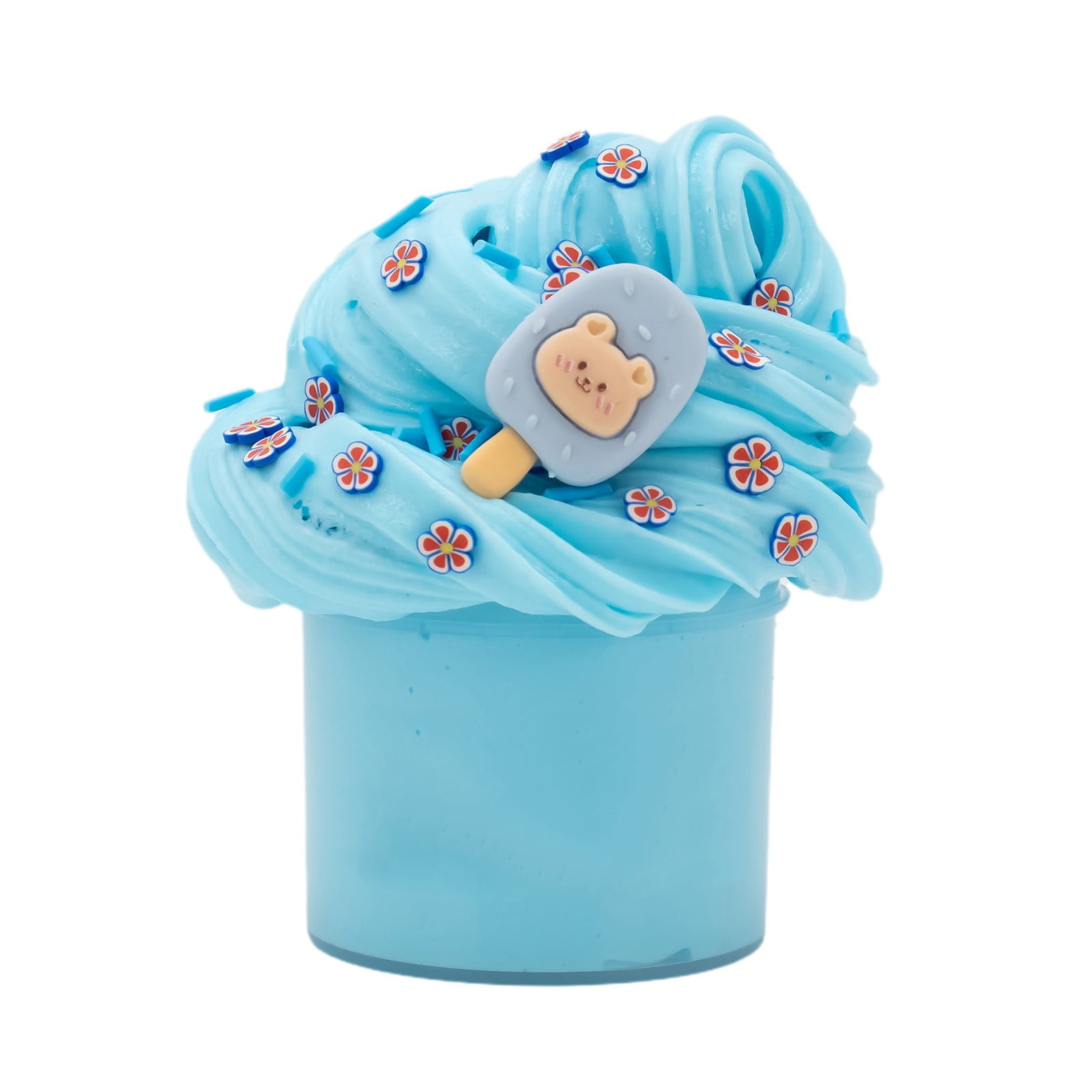 Blue Furry Cloud Butter Slime Clay Toy 70Ml Non Settling Stretchy Diy ...