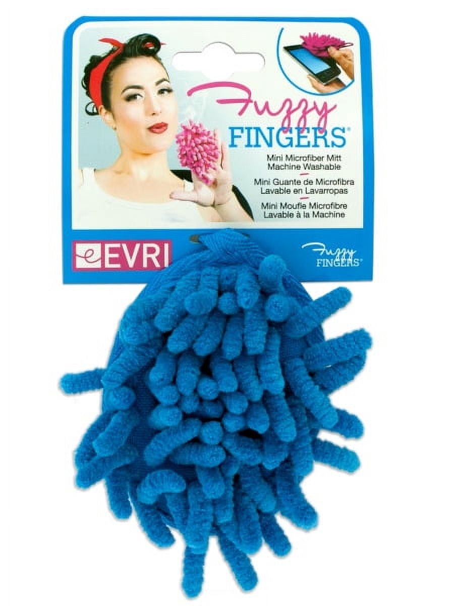 Blue Fuzzy Fingers Mini Microfiber Mitt, 24 Count - Walmart.com