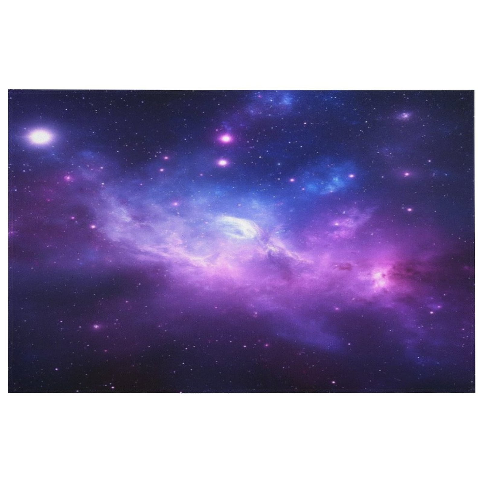Blue Galaxy Adult Home Decor Bedroom Living Room Crystal Velvet Carpet ...