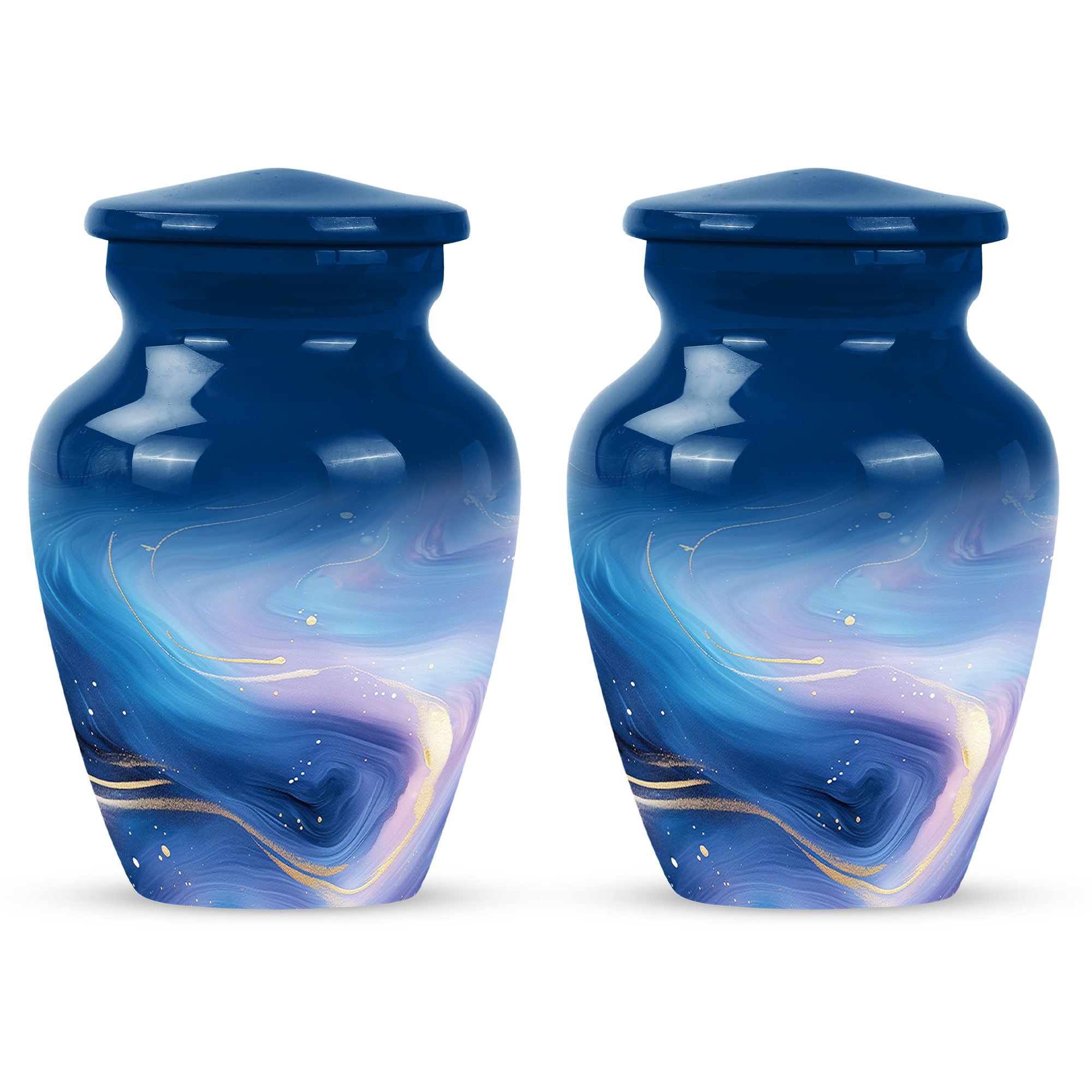 Blue Galaxy Dream Urns For Human Ashes Adult Female - Funeral Small Urn ...