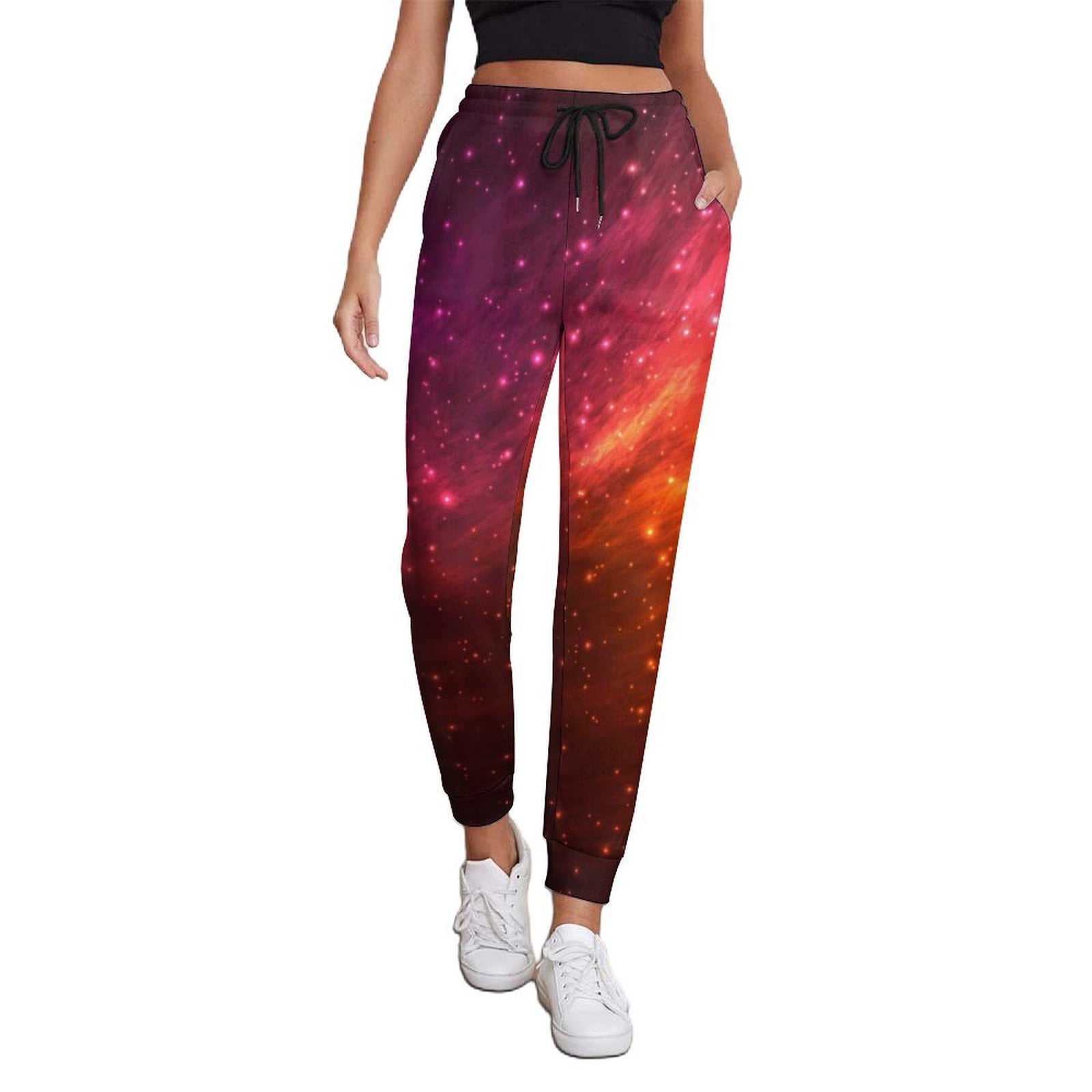Blue Galaxy Print Jogger Pants Spring Space Stars Classic Sweatpants ...
