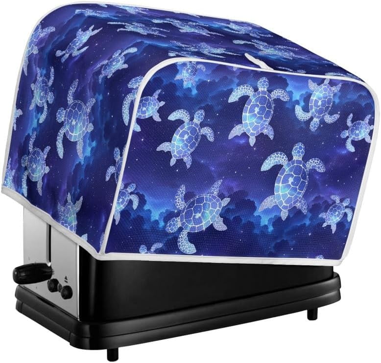 Blue Galaxy Sea Turtle 2|4 Slice Toaster Cover Navy Blue Starry Night ...