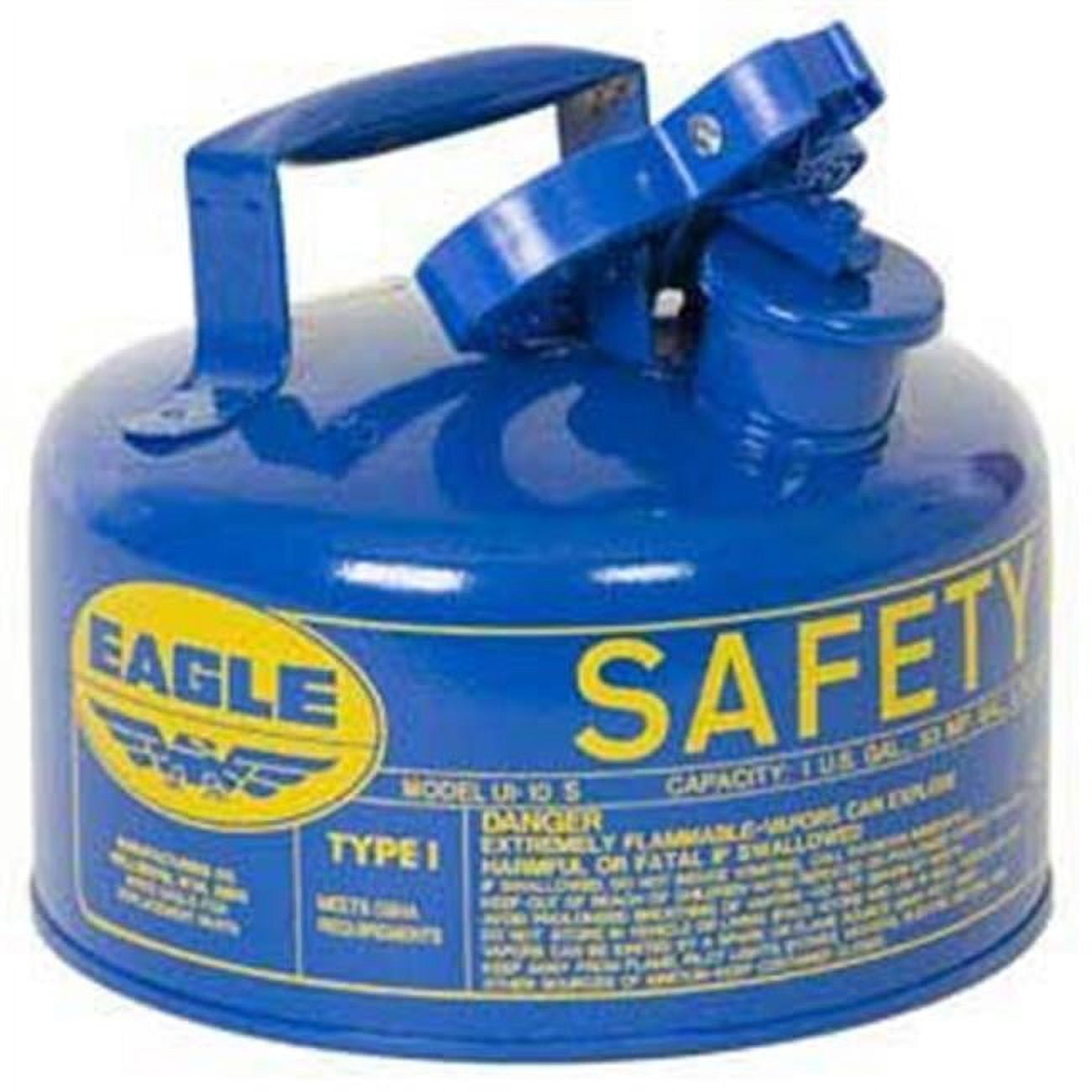 Blue Galvanized Steel Self-Closing 1 gal. Safety Can - Blue - 1 Gal ...