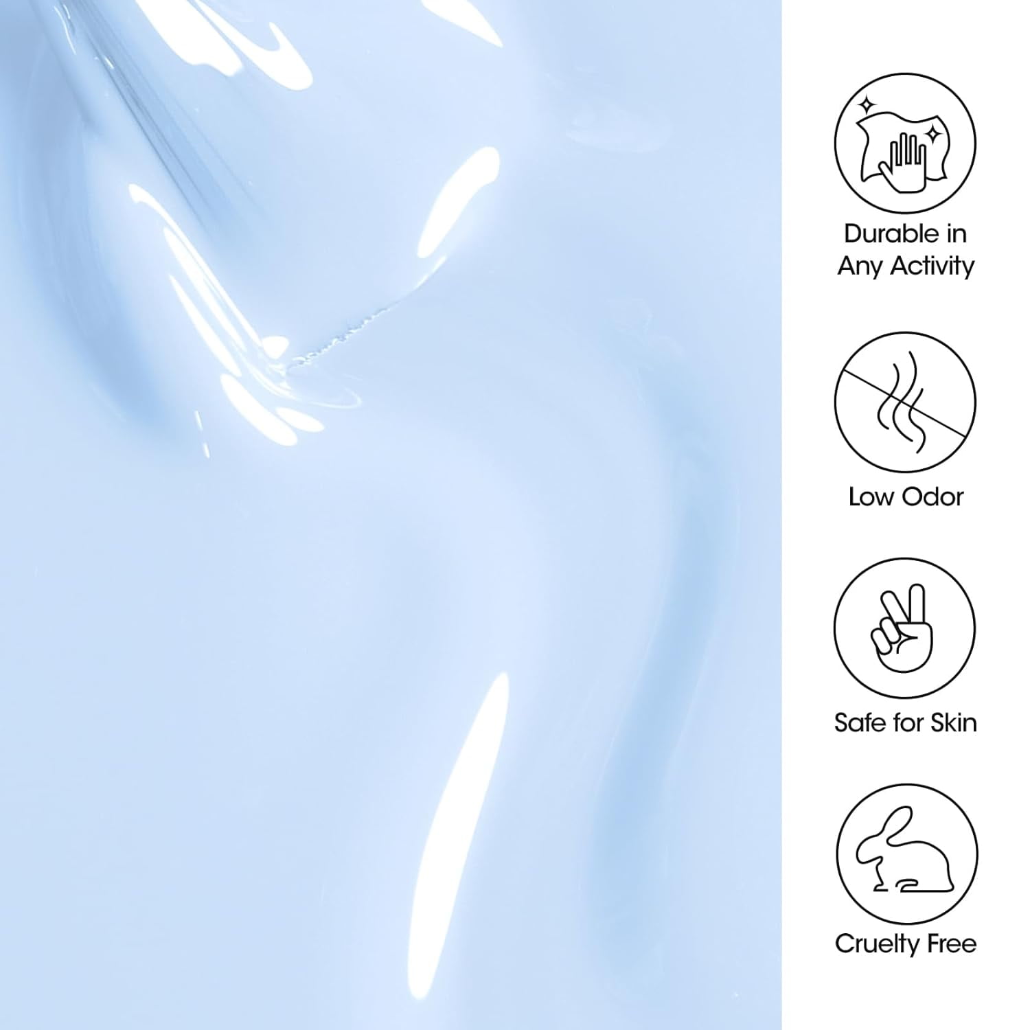 Blue Gel Nail Polish, 18 ML Baby Blue Gel Polish Soak Off Light Blue ...