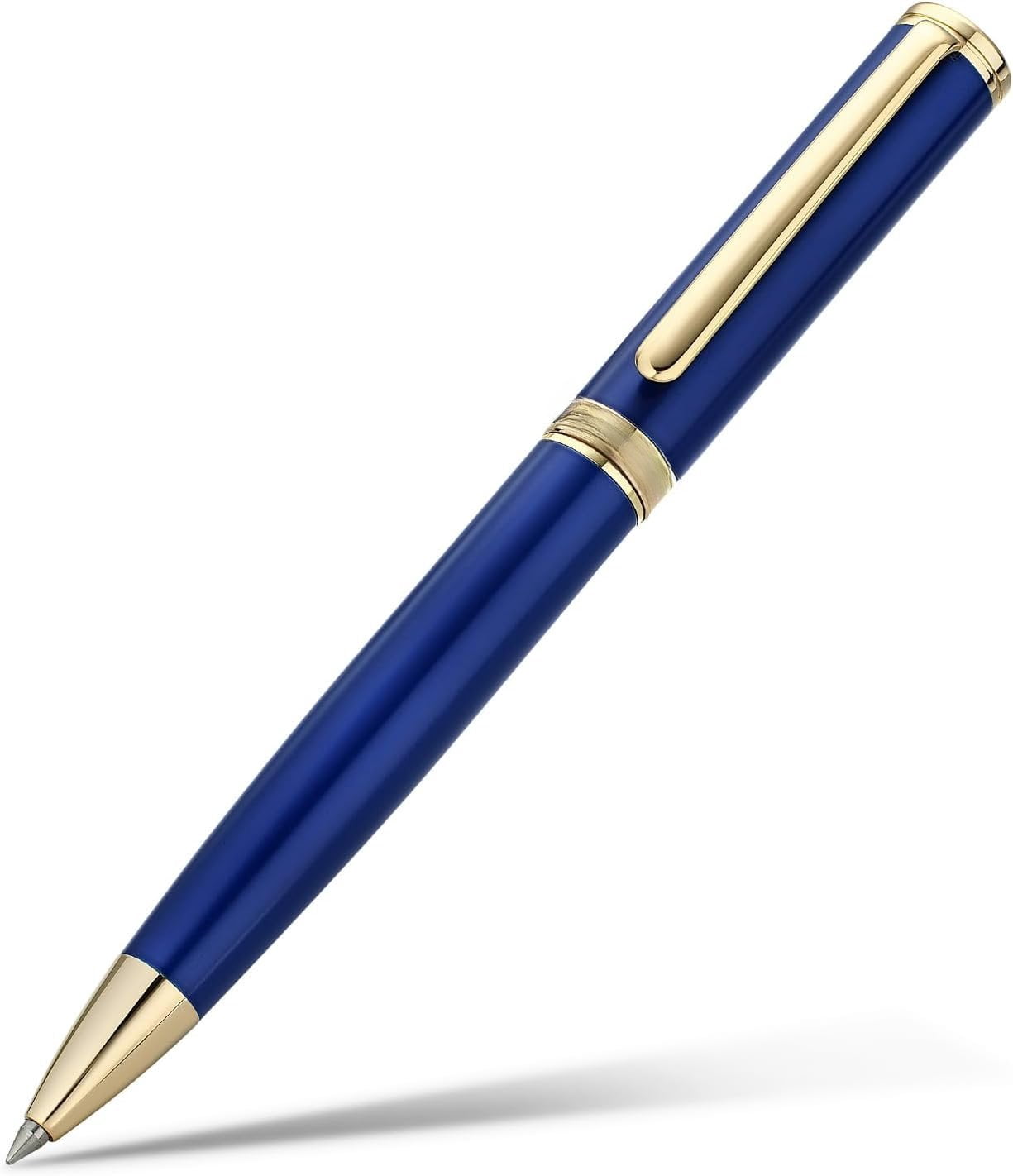 Blue Gel Pen - Stunning Luxury with 24K Finish, Black G2 Refill, Pen ...