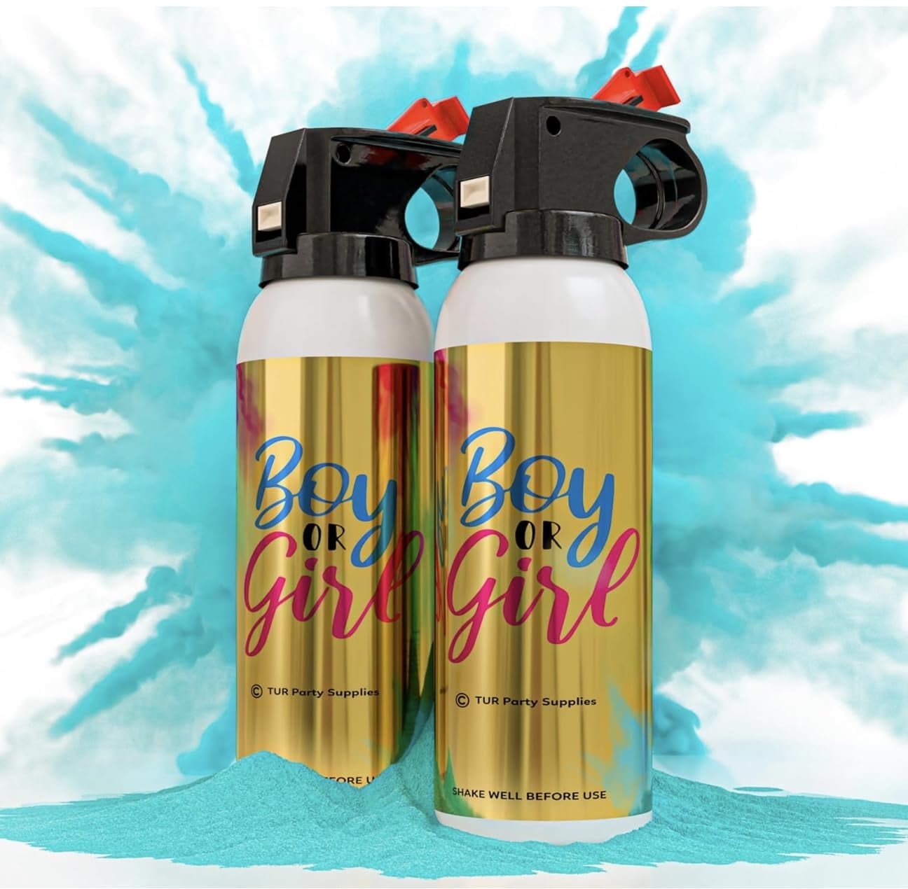 Blue Gender Reveal String Spray - Walmart.com