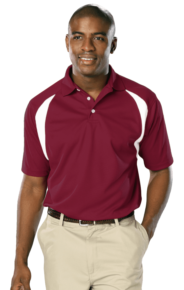 Blue Generation BG-7223 - Men's Raglan Wicking Polo (3X-Large, Burgundy ...