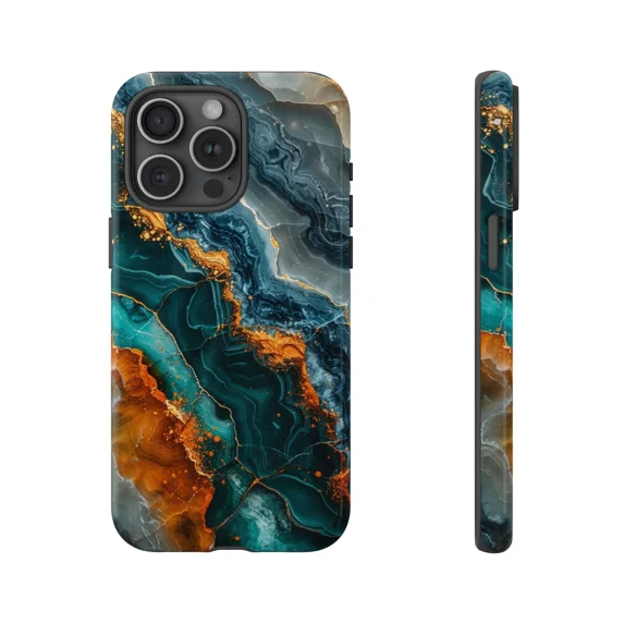 Blue Geode Crystal Amethyst Stone iPhone Case 17 to 11 Pro Max ...